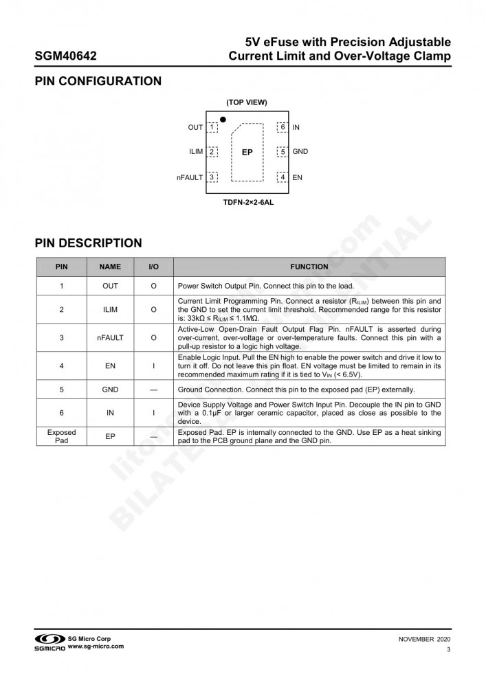 SGM40642 datasheet page 3