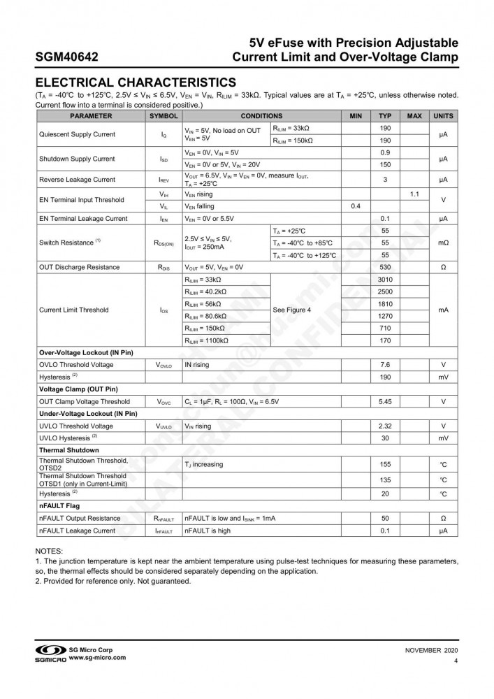 SGM40642 datasheet page 4