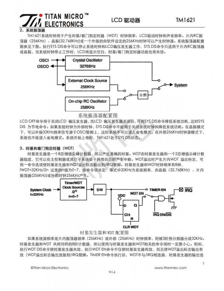TM1621 technical document page 7
