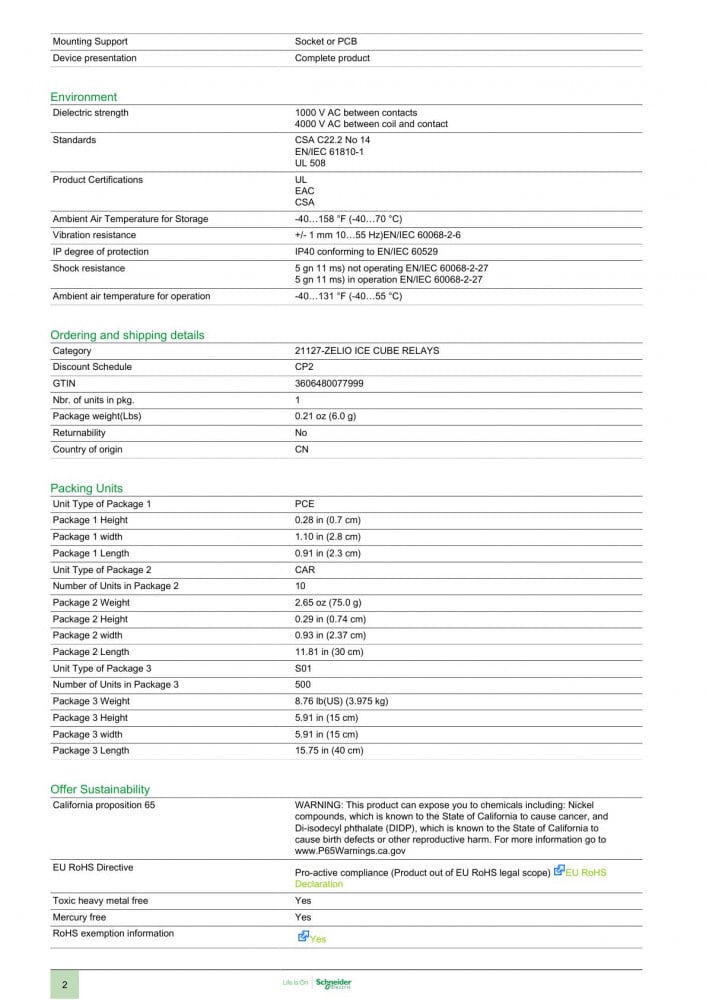 RSL1AB4ED technical document page 2