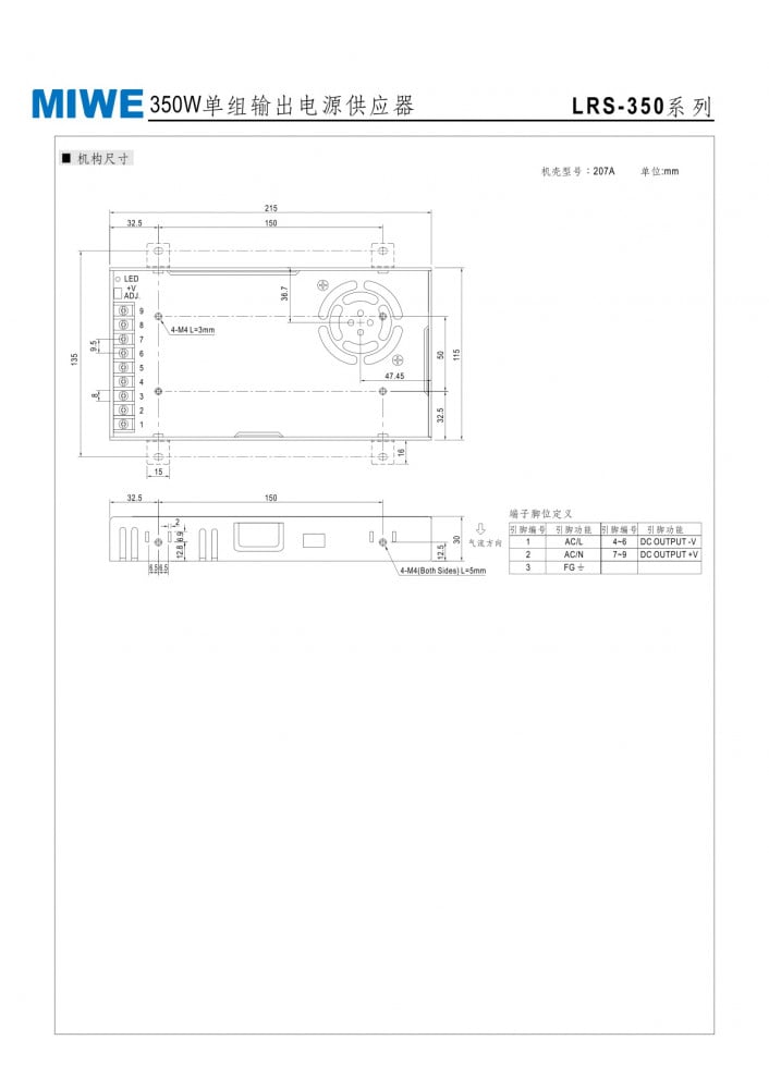 MIWE LRS-350-12 datasheet page 4