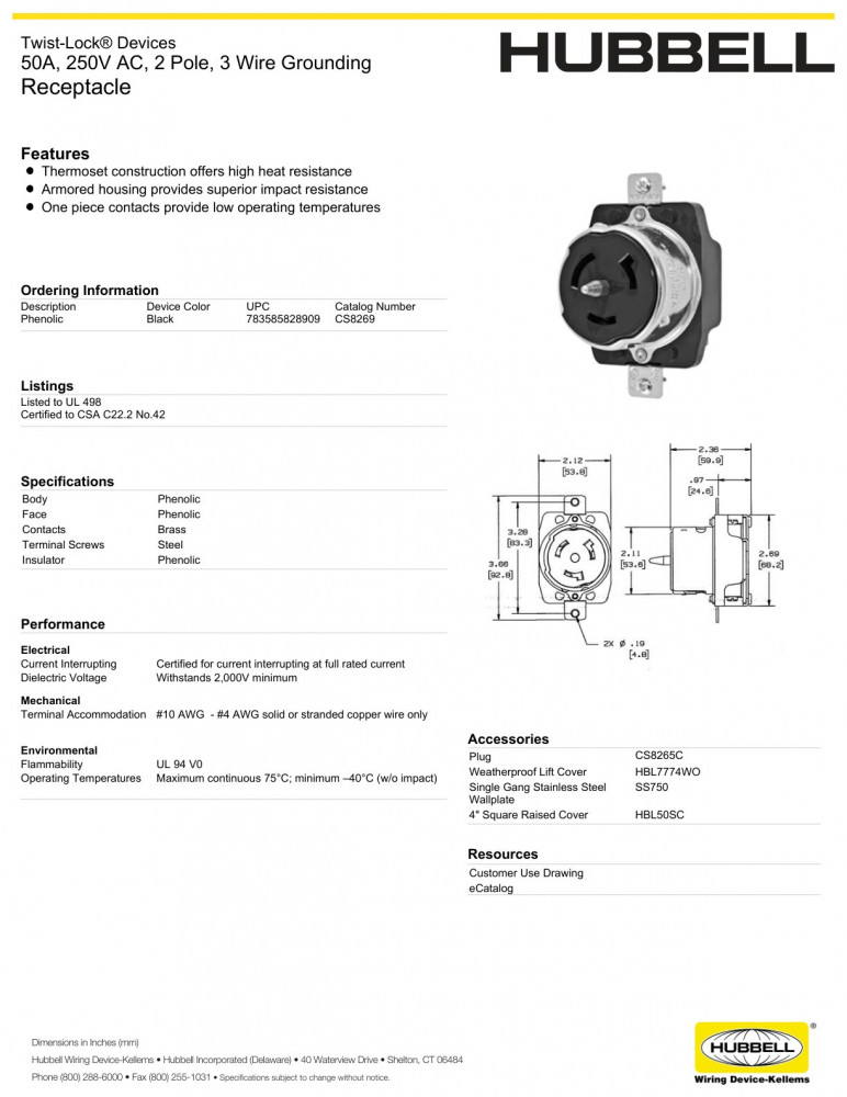 CS8269 technical document preview