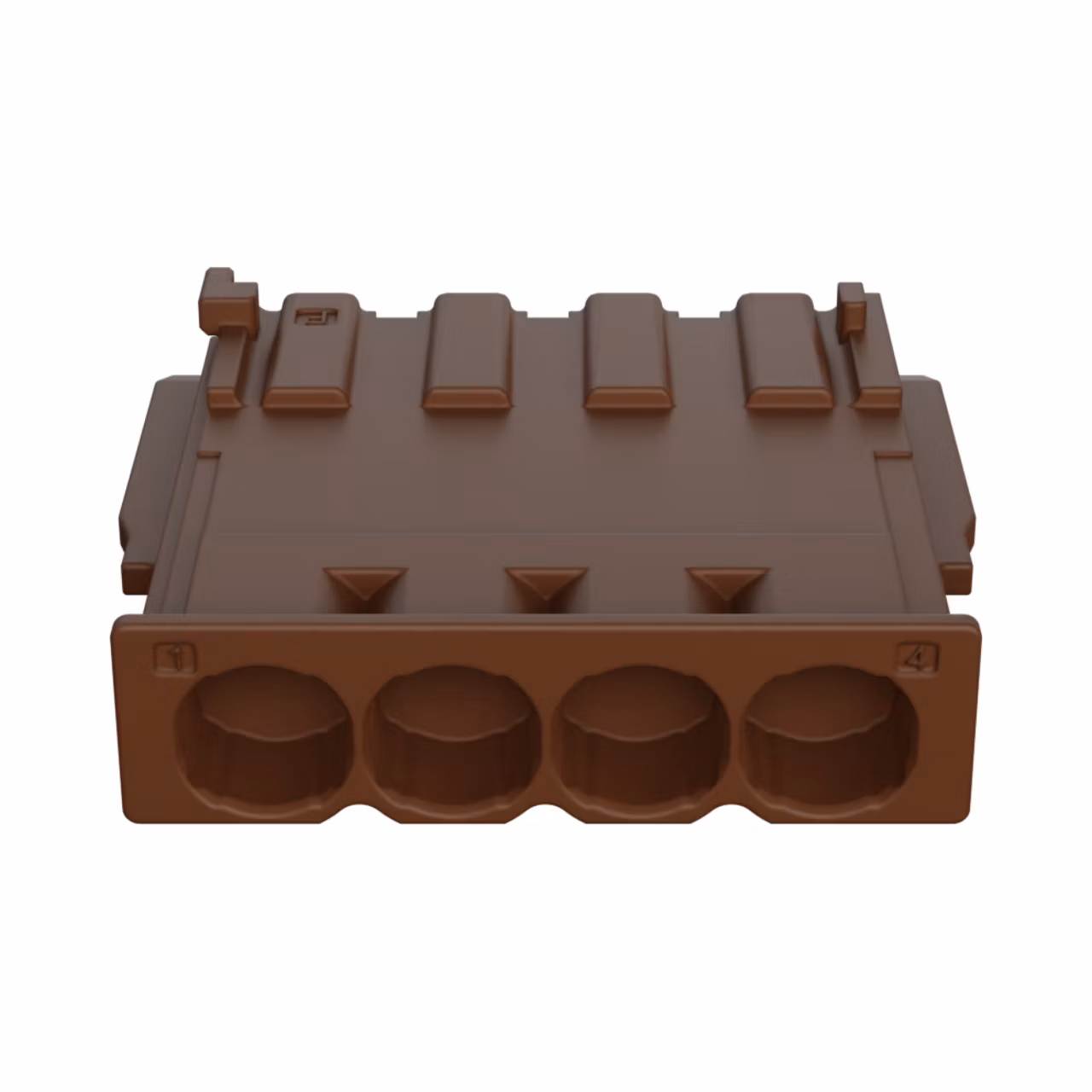 MX-DaSH 2.8 Large Terminal Receptacle Cartridge, 4 Circuits, Keying Option F, Brown for sale