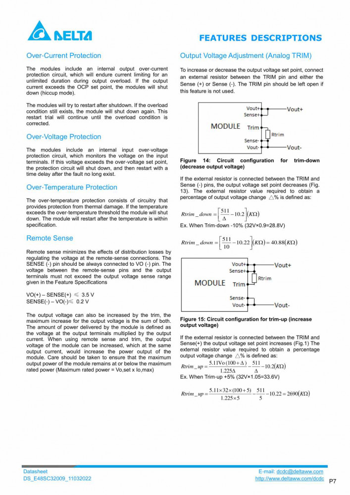 DELTA E48SC32009NRDH technical document page 7