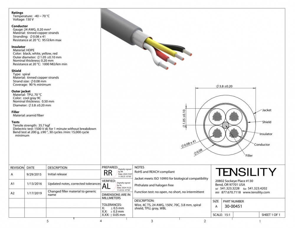 Tensility International 30-00451 product drawing