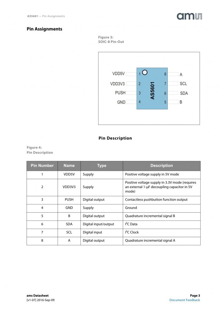 AS5601 datasheet page 4