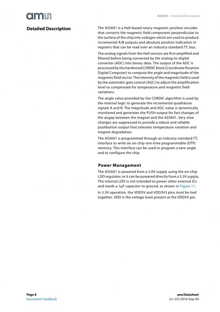 AS5601 datasheet page 9