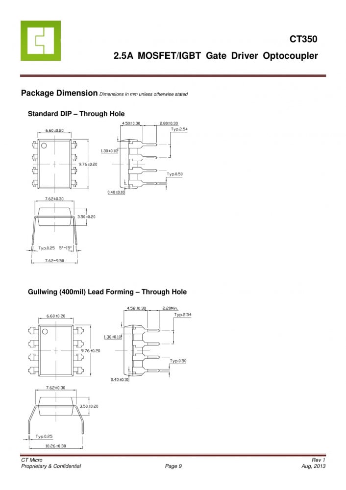 CT350S(T1) datasheet page 9