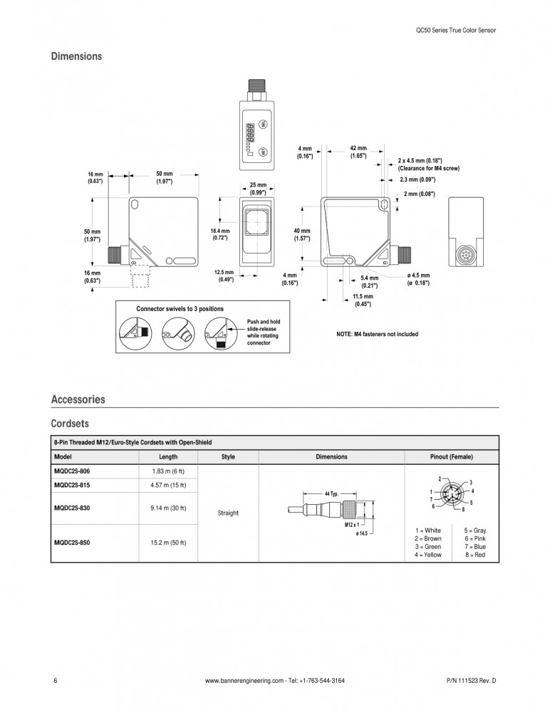 QC50 datasheet page 6