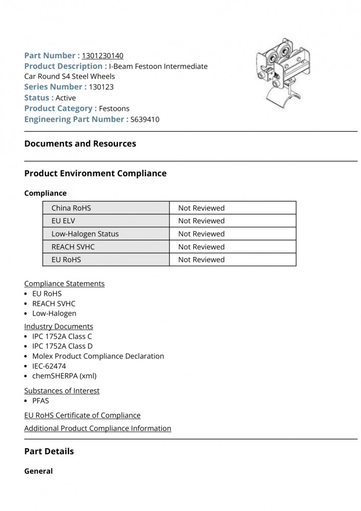 1301230140 product document image, page 1