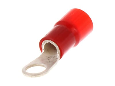 NylaKrimp Funnel Entry Ring Tongue Terminal for 6 AWG Wire, Stud Size 10 (M5), Carton