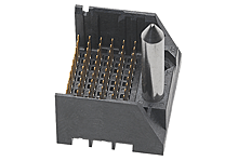 Impact 100 Ohm 4 Pair Vertical Backplane Header, Right Guided, Open Endwall, 6 Columns, 72 Circuits, Pin Length 4.90mm, Plated Through Hole Dimension 0.46mm, Lead-Free for sale