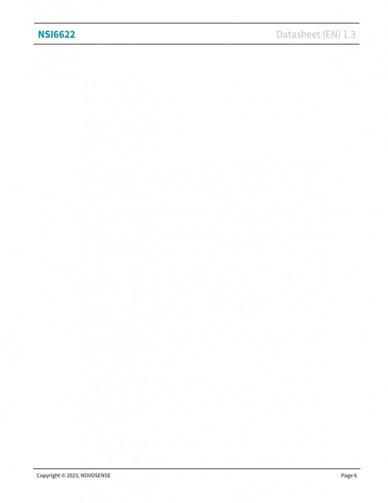 NSI6622A datasheet page 6