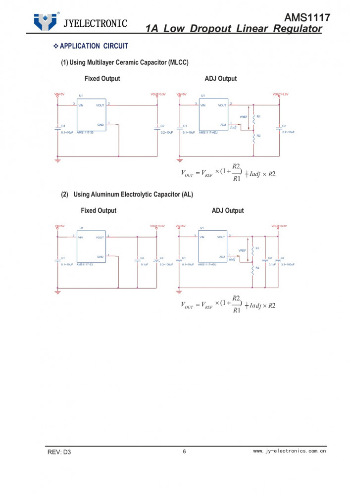 AMS1117 datasheet page 6