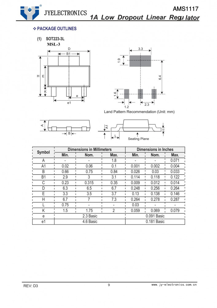 AMS1117 datasheet page 9