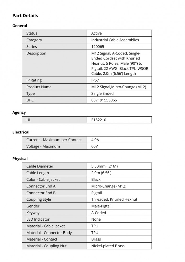 MOLEX 1200652292 drawing, page 2