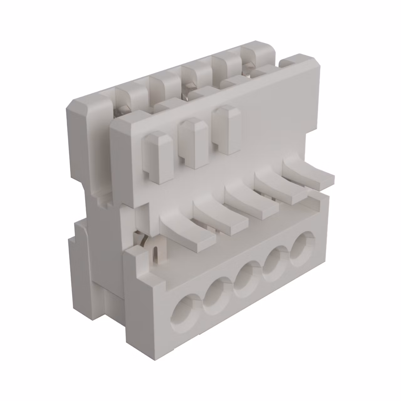 Appli-Mate RAST 2.5 Female Connector, 5.00mm Pitch, 3 Circuits, Position D, E and F Removed, Open Endwalls for sale