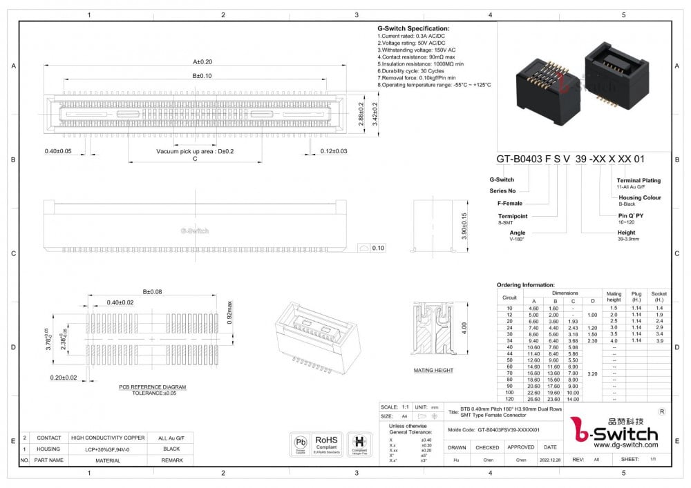 GT-B0403FSV39-10B110 technical document preview