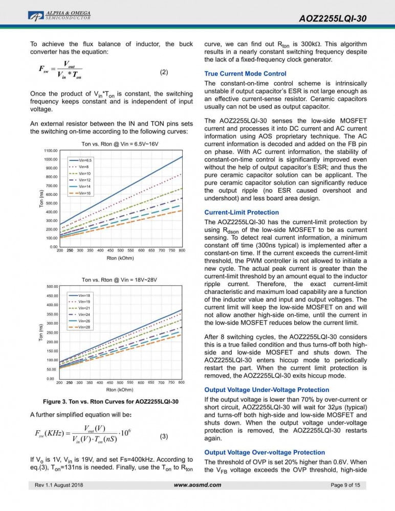 AOZ2255LQI-30 datasheet page 9