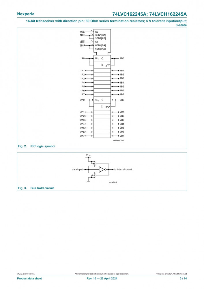 Nexperia datasheet page 3