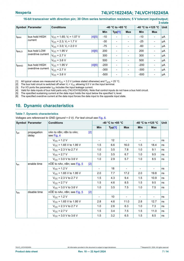 Nexperia datasheet page 7