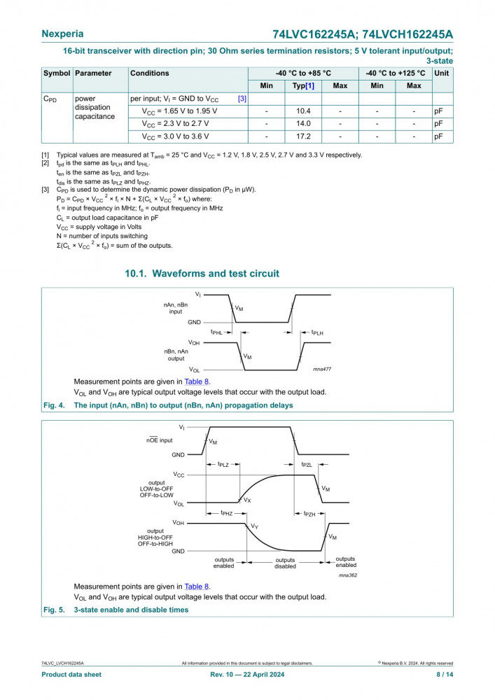 Nexperia datasheet page 8