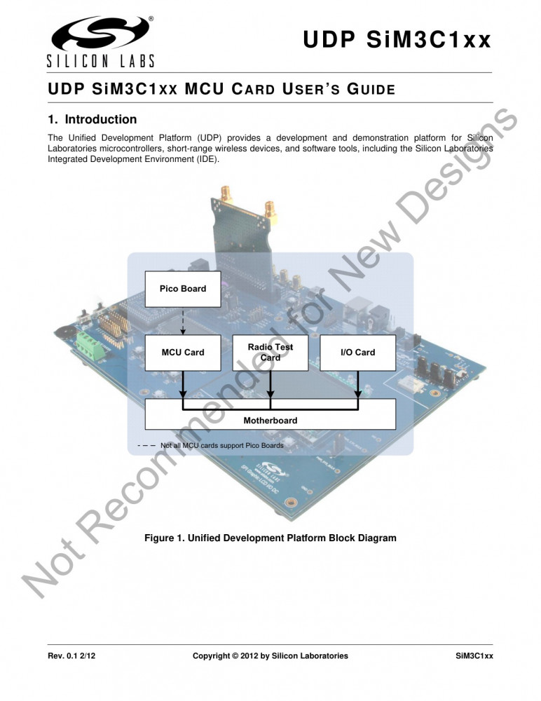 SiM3C1xx MCU Card guide page 1