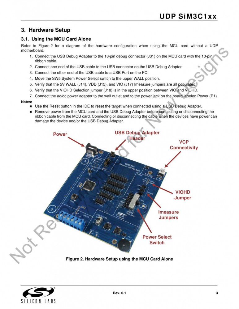 SiM3C1xx MCU Card guide page 3