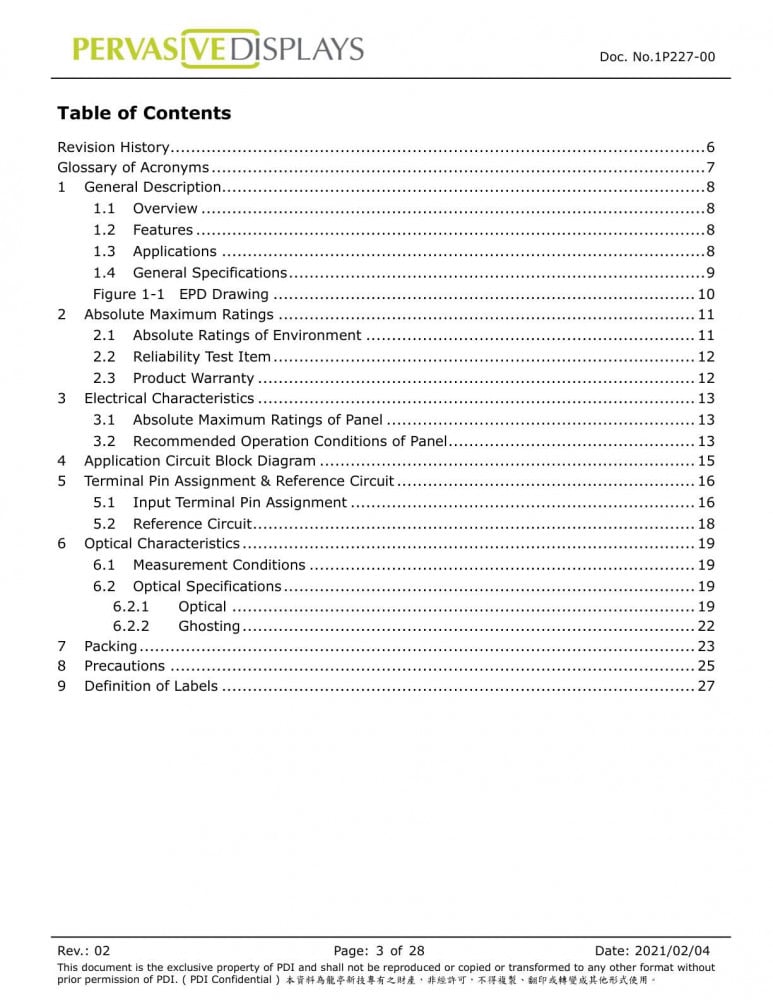 E2213JS0C1 specification page 3