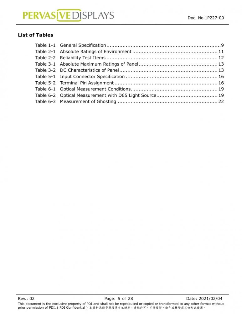 E2213JS0C1 specification page 5