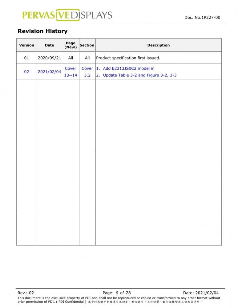 E2213JS0C1 specification page 6