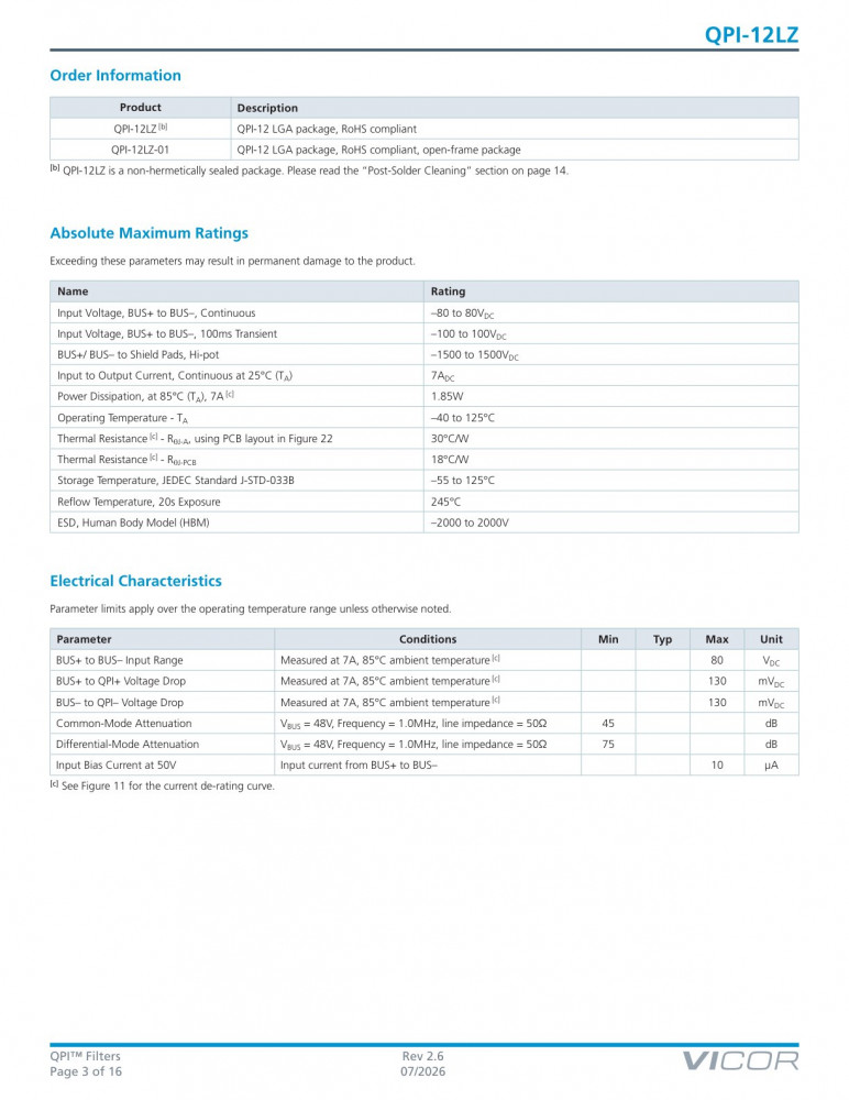 QPI-12LZ technical document page 3