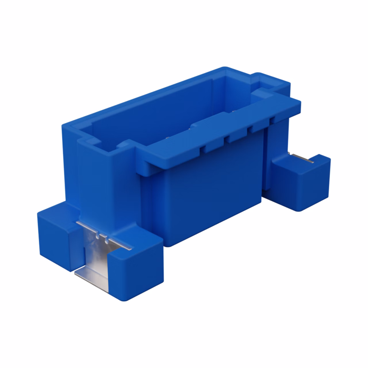 DuraClik Wire-to-Board Header, Single Row, Vertical, 6 Circuits, Tin (Sn) Plating, Blue for sale