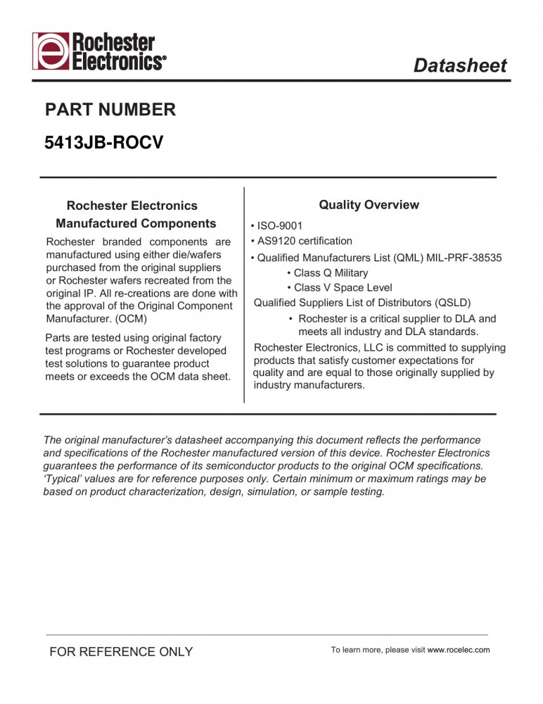 5413J/B datasheet page 1