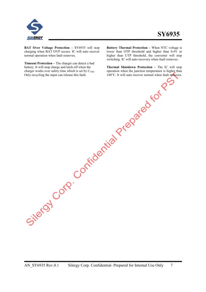 SY6935QDC datasheet page 7