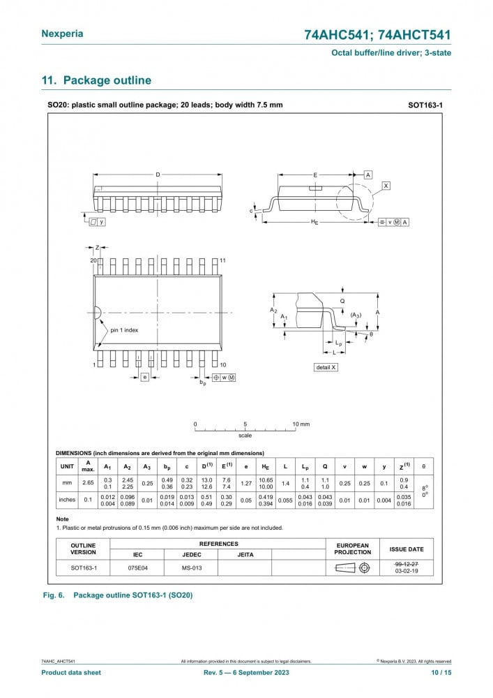 Datasheet page 10