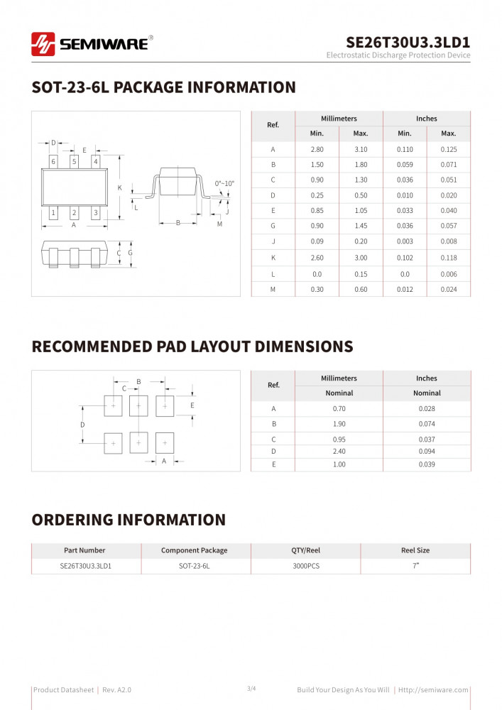SE26T30U3.3LD1 technical document page 3