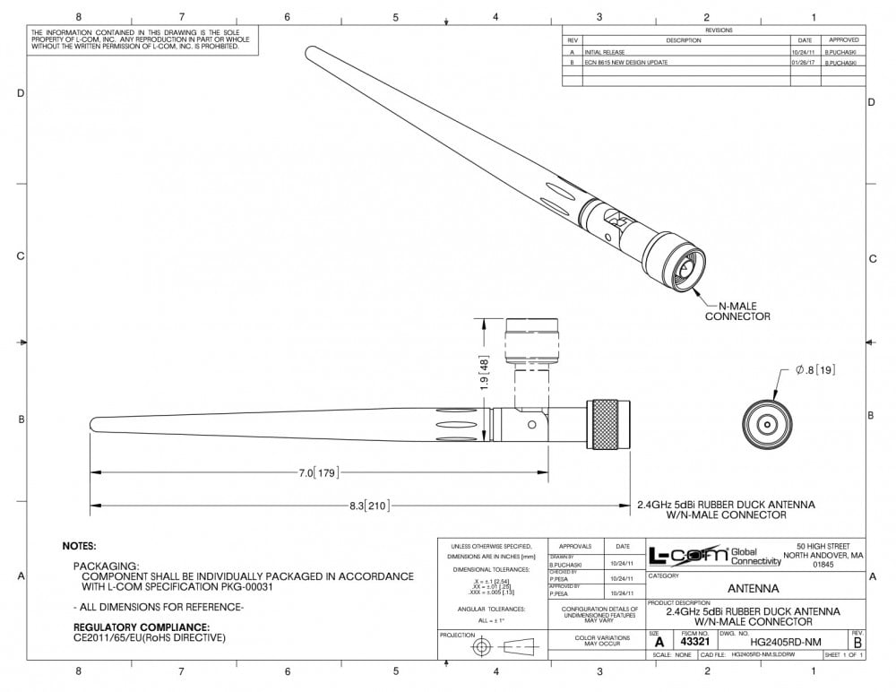 HG2405RD-NM technical document page