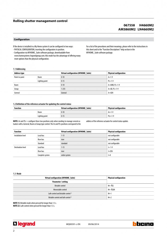 Legrand 067558 product documentation, page 2