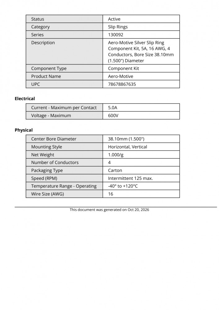 Product document image 2 for MOLEX 1300920141
