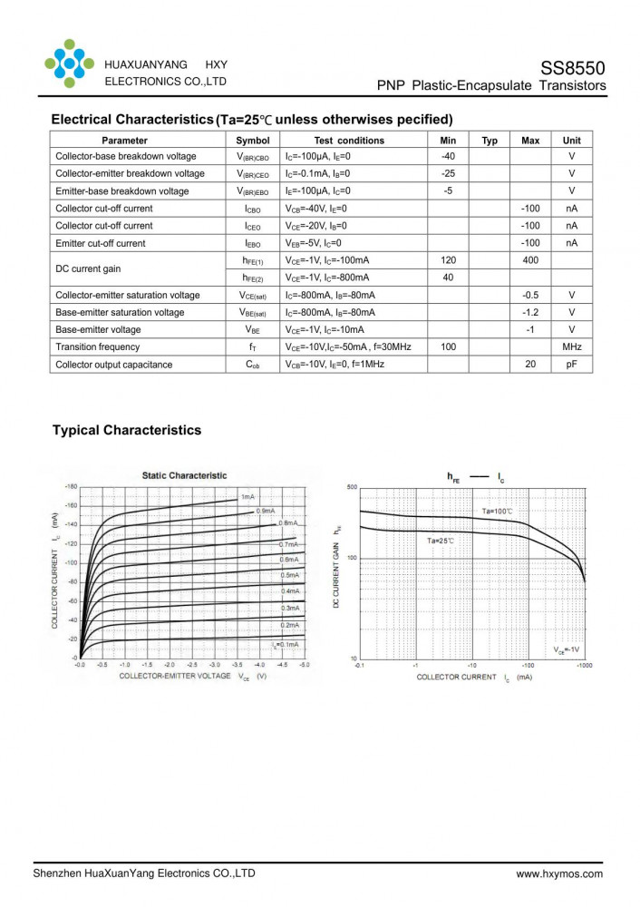 SS8550 datasheet page 2