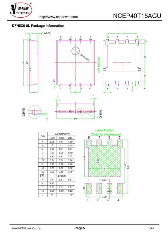 NCEP40T15AGU datasheet page 5