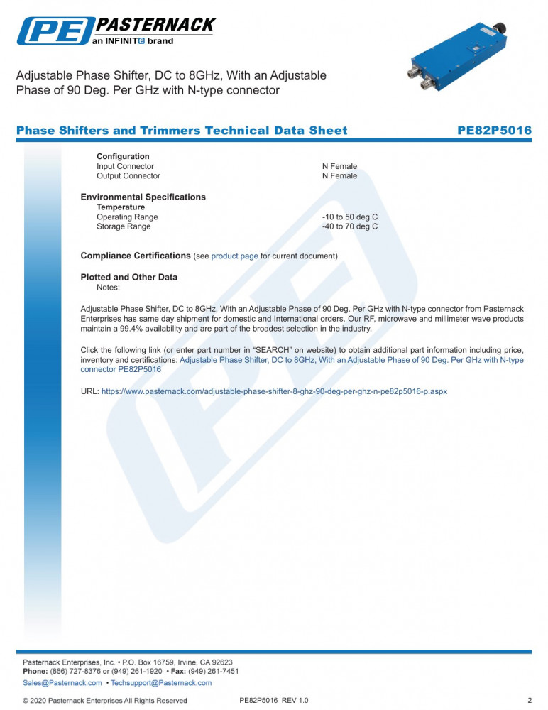 PE82P5016 technical document page 2