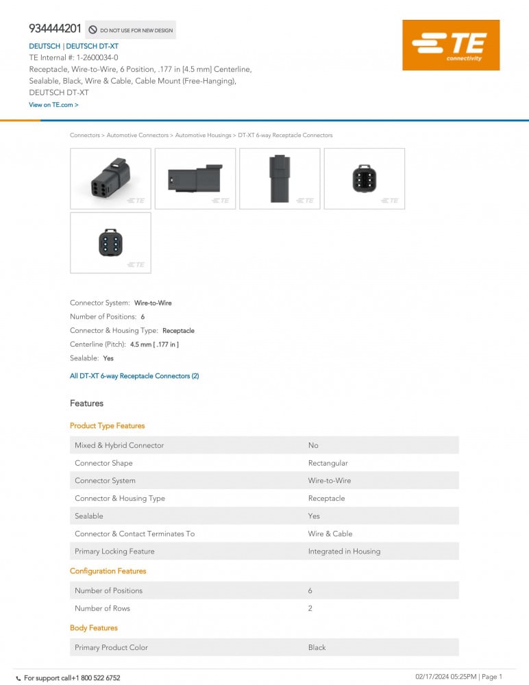 934444201 technical document page 1