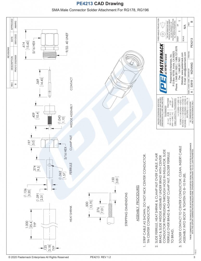 PE4213 technical documentation page 3