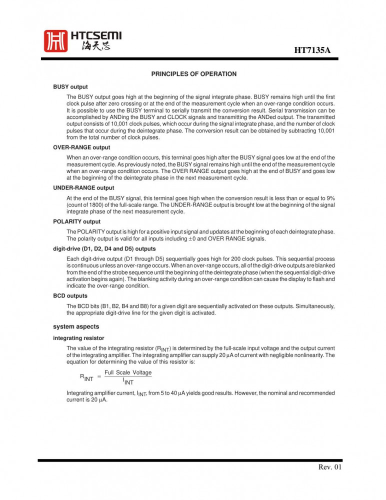 HT7135ANZ datasheet page 8