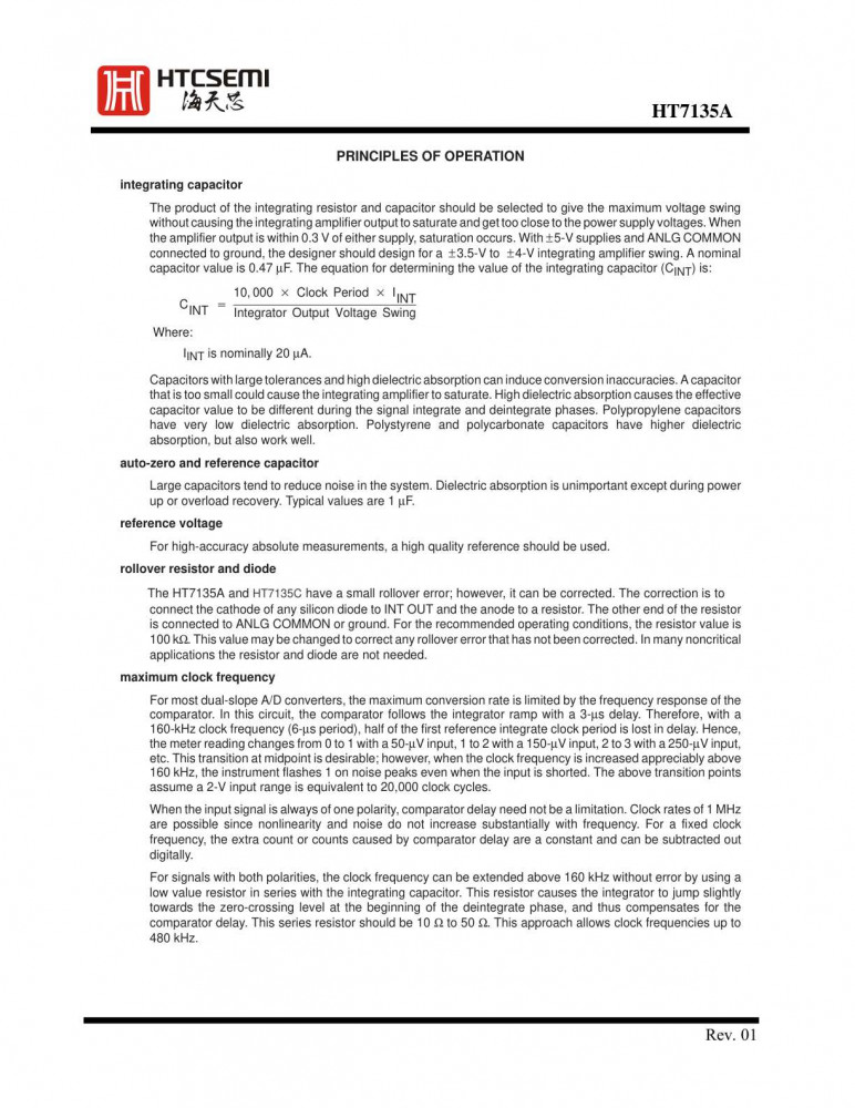 HT7135ANZ datasheet page 9