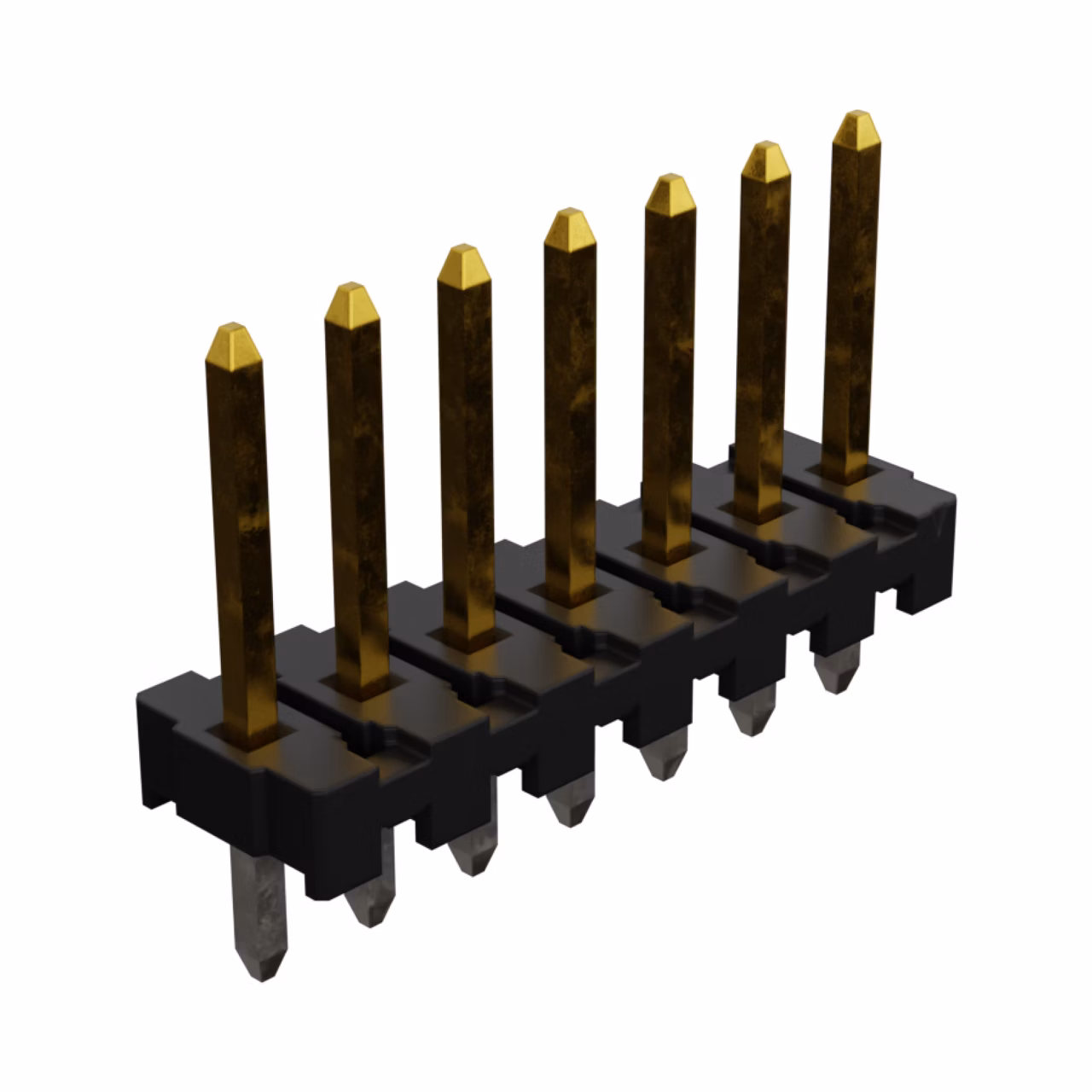 KK 396 Breakaway Header, Vertical, 7 Circuits, 0.76µm Gold (Au) Selective Plating for sale