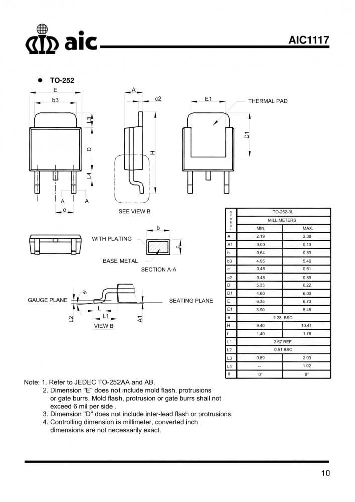 AIC1117 datasheet page 10