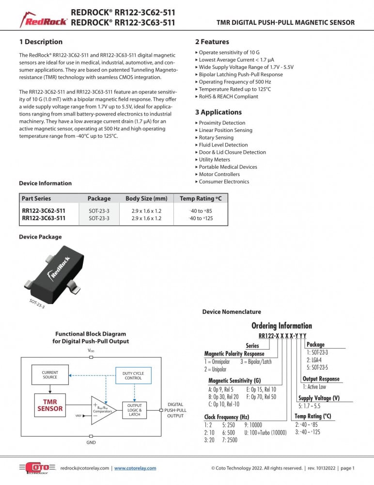 RR122-3C62-511 datasheet page 1